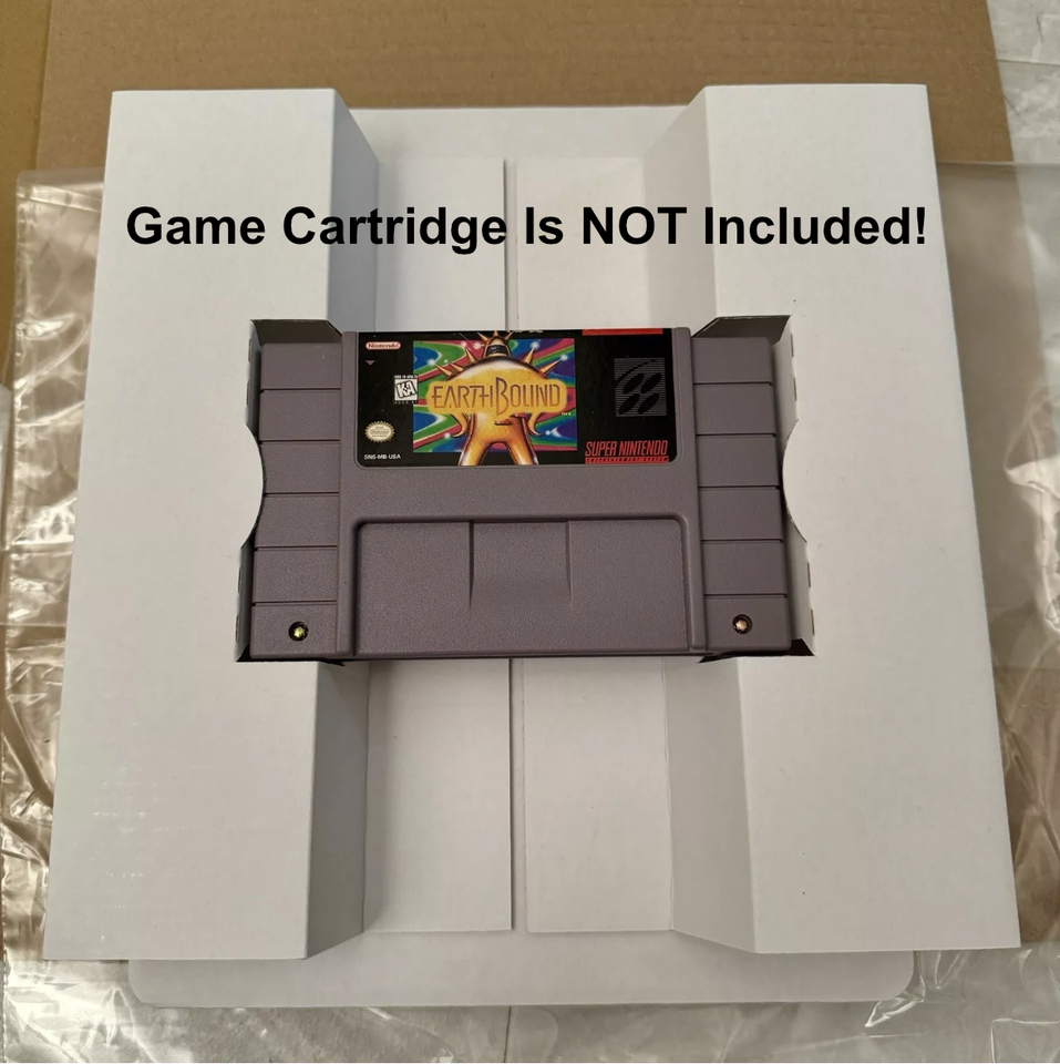 Insert/Cartridge Holder ONLY for Nintendo SNES Earthbound Big Box | eBay