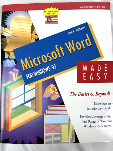 Microsoft Word for Windows 95 Book 1995 The Basics and Beyond Training ...