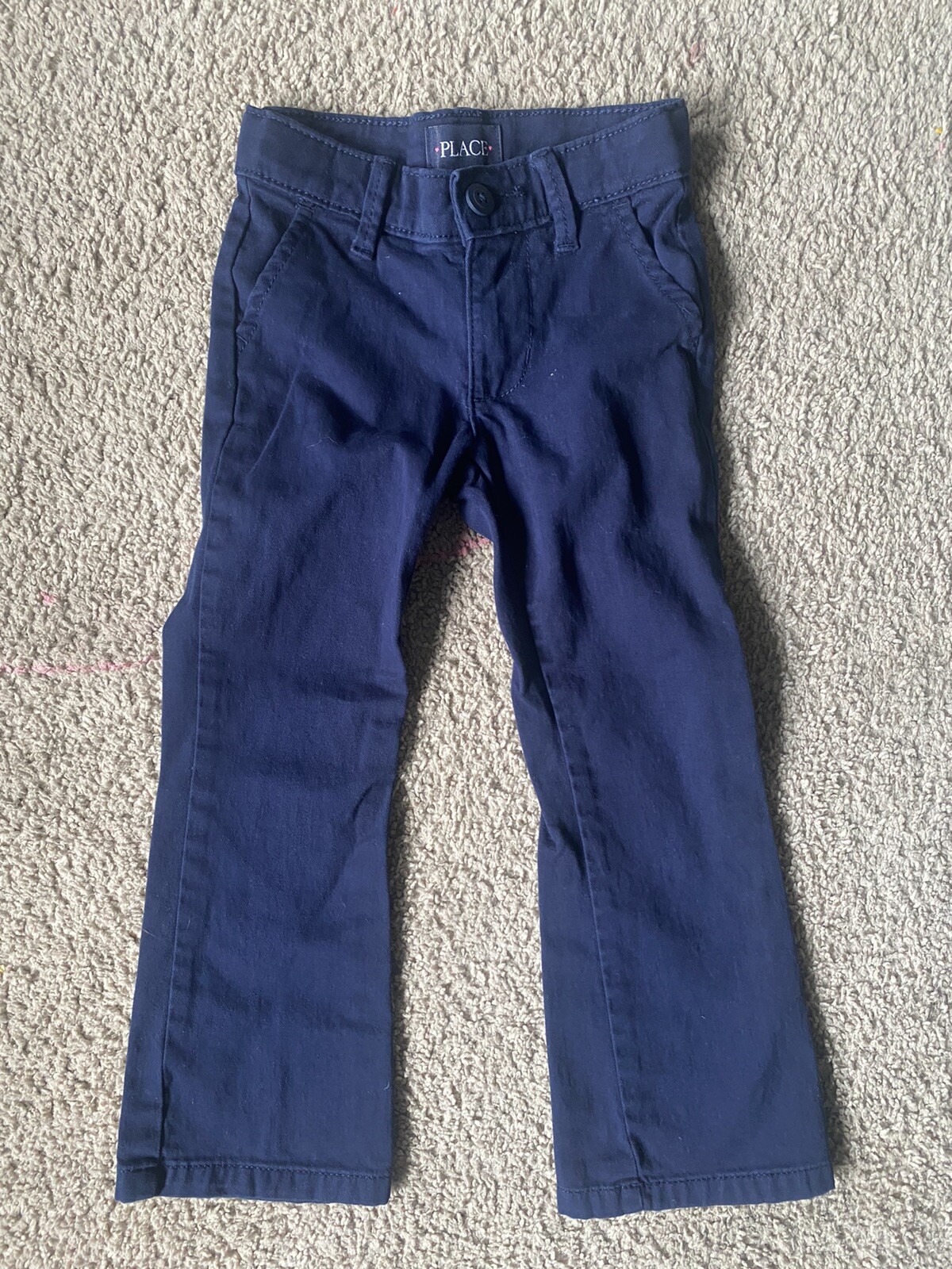 Girls Navy Blue Uniform Pants Size 4 Slim Fit Childrens Place | eBay