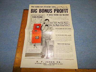 1963 Bally FUN-PHONE Advertising Flyer | eBay