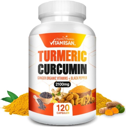Vitamisan Turmeric Curcumin Supplement – Pain Relief, Inflammation ...