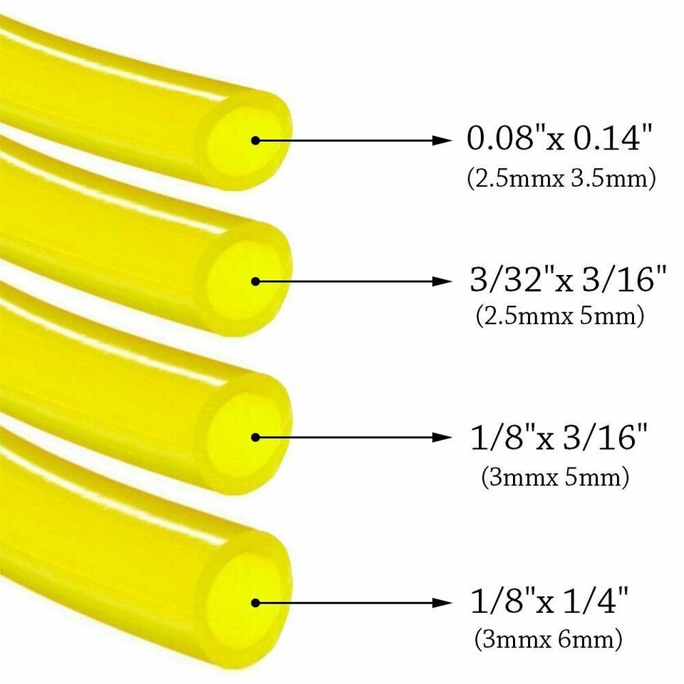 4 Sizes Petrol Fuel Gas Line Hose Pipe Kit For Trimmer Chainsaw Blower ...