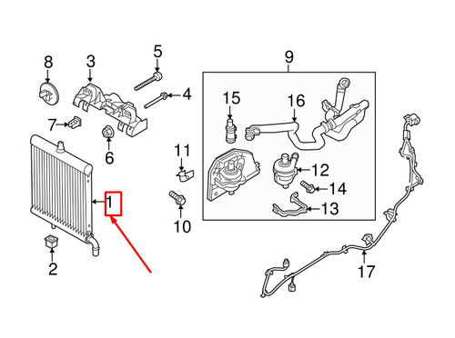 LAND ROVER DISCOVERY V L462 Radiator LR062425 NEW GENUINE | eBay