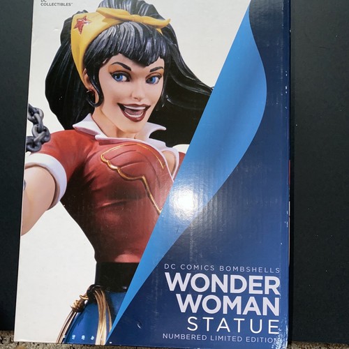 DC Bombshells Wonder Woman Statue with original box Limited numbered ...