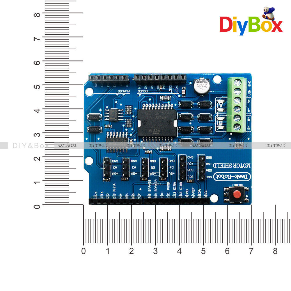 2A H-bridge DC Motor Driver L298P Motor Driver Shield R3 For Arduino ...