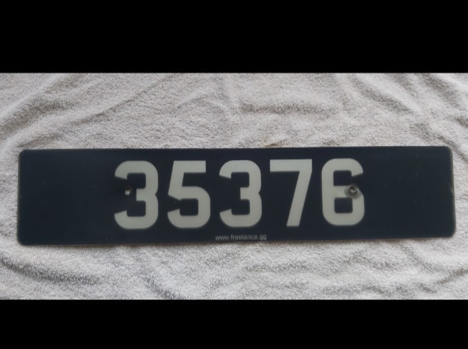 Guernsey UK Channel Island Car Number License Licence Plate 35376 | eBay UK