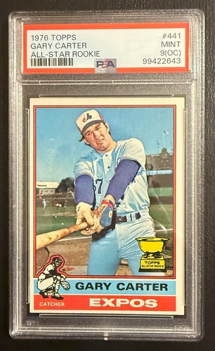 1976 Topps #441 Gary CARTER - All-Star Rookie PSA 9 (OC) HOF Expos | eBay