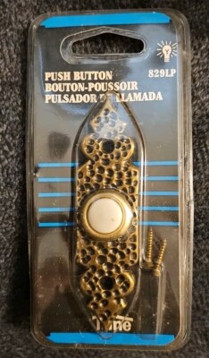 Vintage Trine Push Button Lighted Doorbell New Old Stock 829LP | eBay