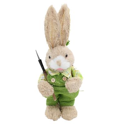 Easter Art Deco Bunny Decoration Room Ornament - 33cm Standing Bunny ...