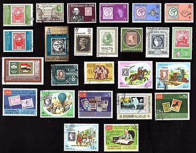 25 All Different STAMPS on Stamps | eBay