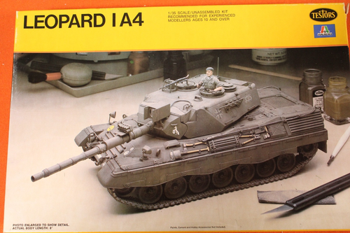 Testors Leopard I A4 and Leopard II Main Battle Tank Open Box SEALED ...