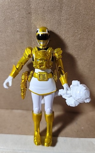 Power Rangers Megaforce 2011 Ultra Yellow Ranger 4” Action Figure W ...