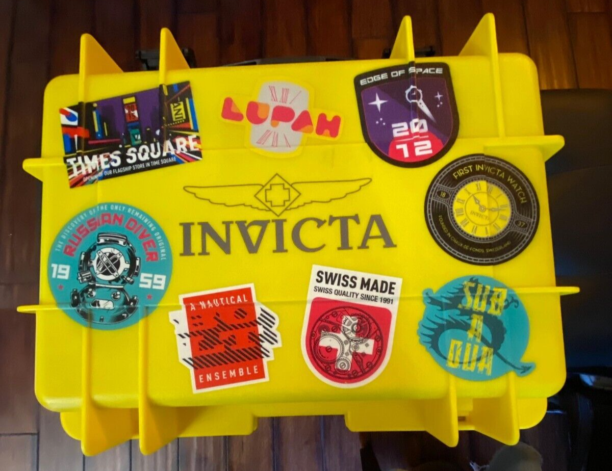 Invicta YELLOW PATCH Dive Collector 1 Slot Case | eBay