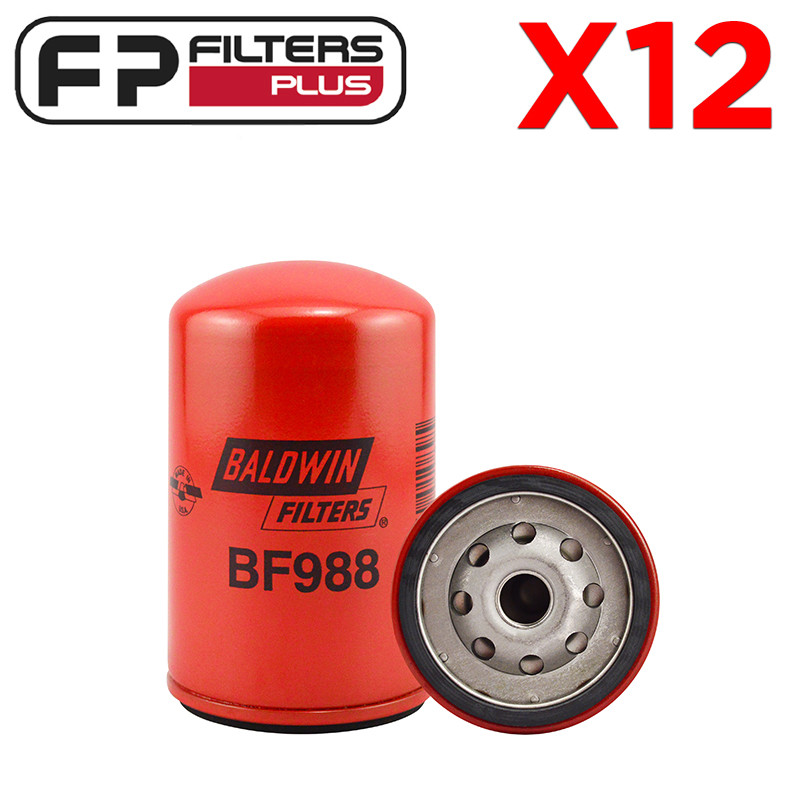 12 x BF988 Baldwin Fuel Filter - Volvo, Renault - P553004, FF5018 ...