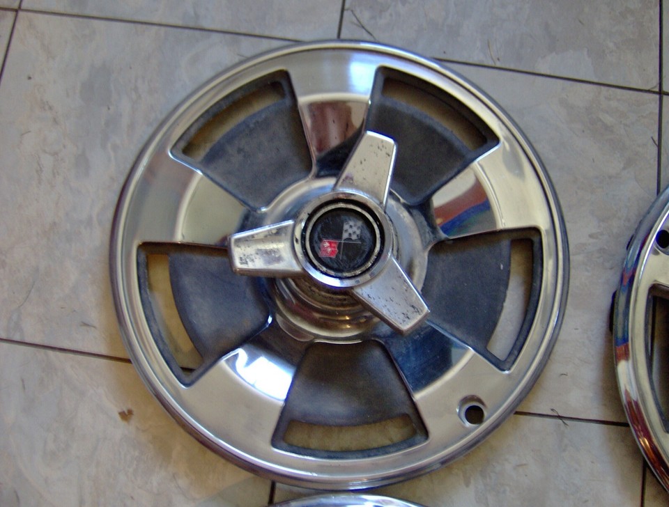 1966 66 Corvette 15 inch spinner wheel covers | eBay