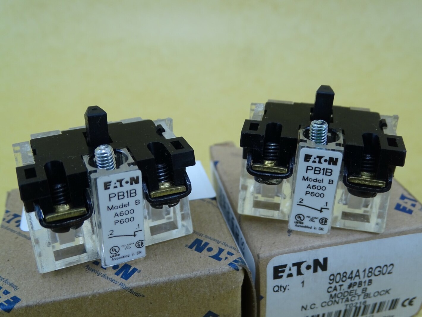 (2) Eaton N.C. Contact Block A600 P600 , PB1B | eBay