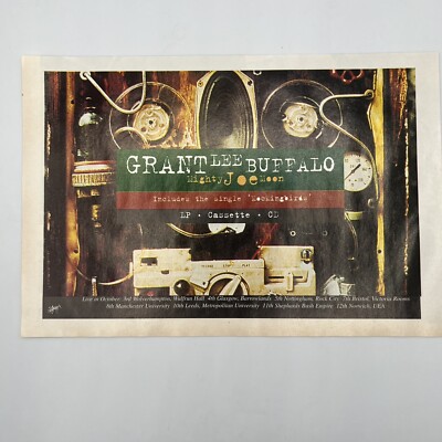Grant Lee Buffalo Mighty Joe Moon 1994 Vtg UK Promo Print Ad 9"x6" AD ...