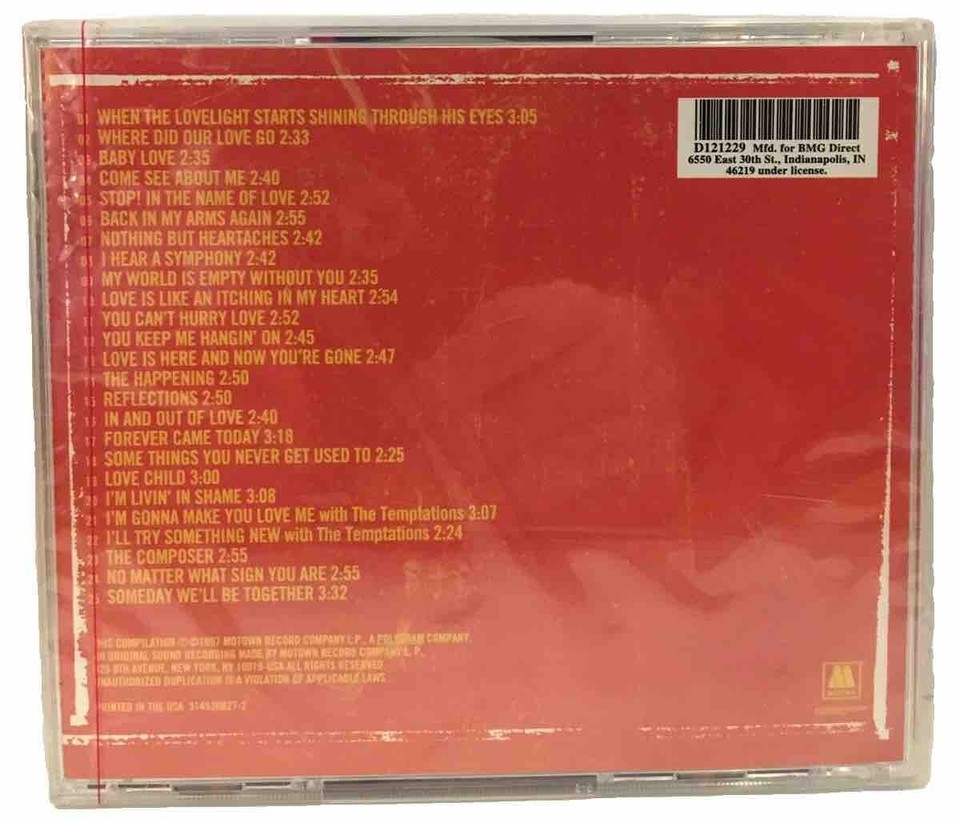 Diana Ross + The Supremes - The Ultimate Collection (CD 1997) Brand New ...