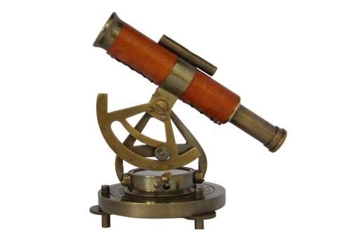 Mini Leather Antique Telescope with compass | eBay