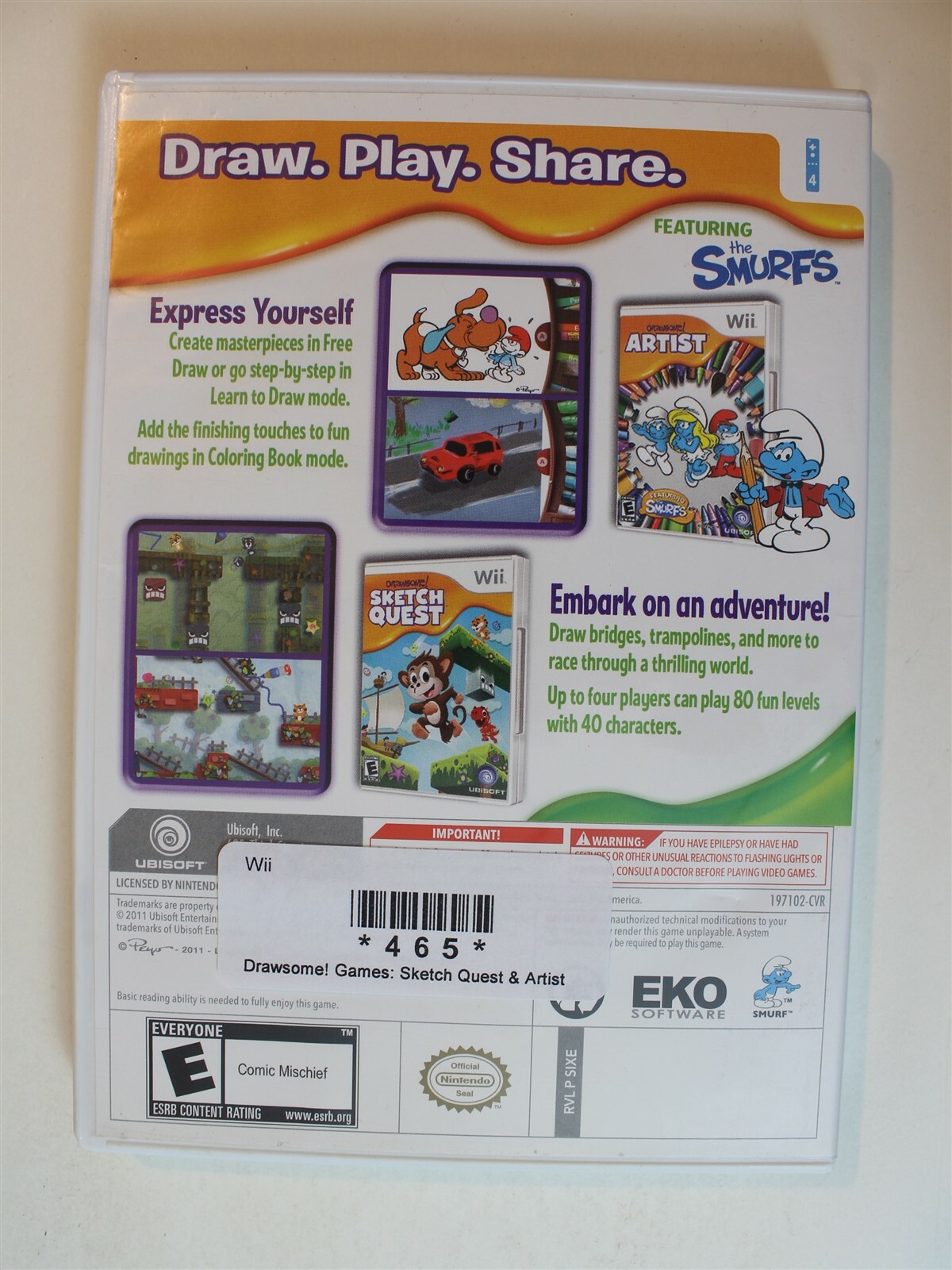 Drawsome! Games: Sketch Quest & Artist #465 (Wii, 2011) | eBay