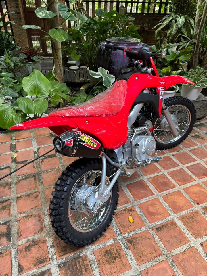Full System Complete Muffler Exhaust Black Stainless Honda CRF110 ...