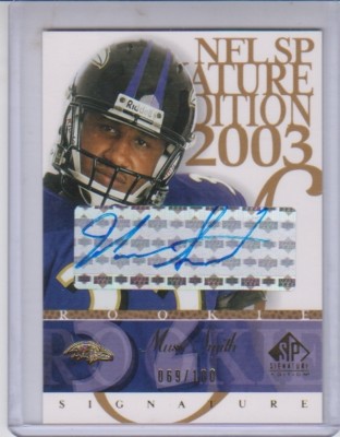 2003 SP Signature Autographs Blue Ink Musa Smith NM | eBay