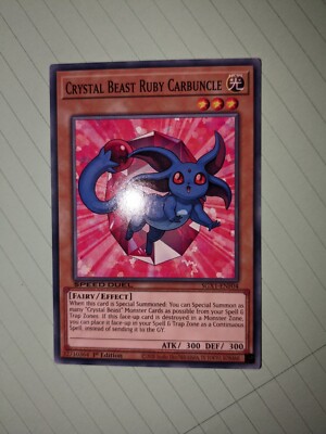 Yugioh! Crystal Beast Ruby Carbuncle - SDCB-EN001 - Common - 1st ...