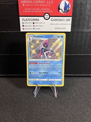 Pokémon TCG Inteleon Shining Fates SV027/SV122 Holo Shiny Holo Rare | eBay