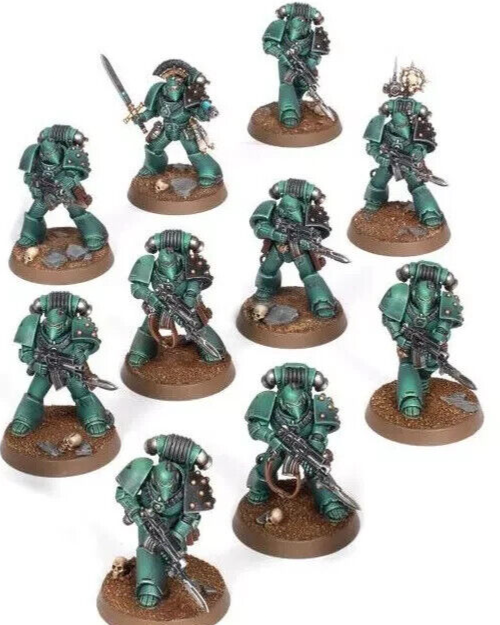10x MKVI Mark VI Tactical Marines Squad & Upgrade Sprue Space 30k Horus ...