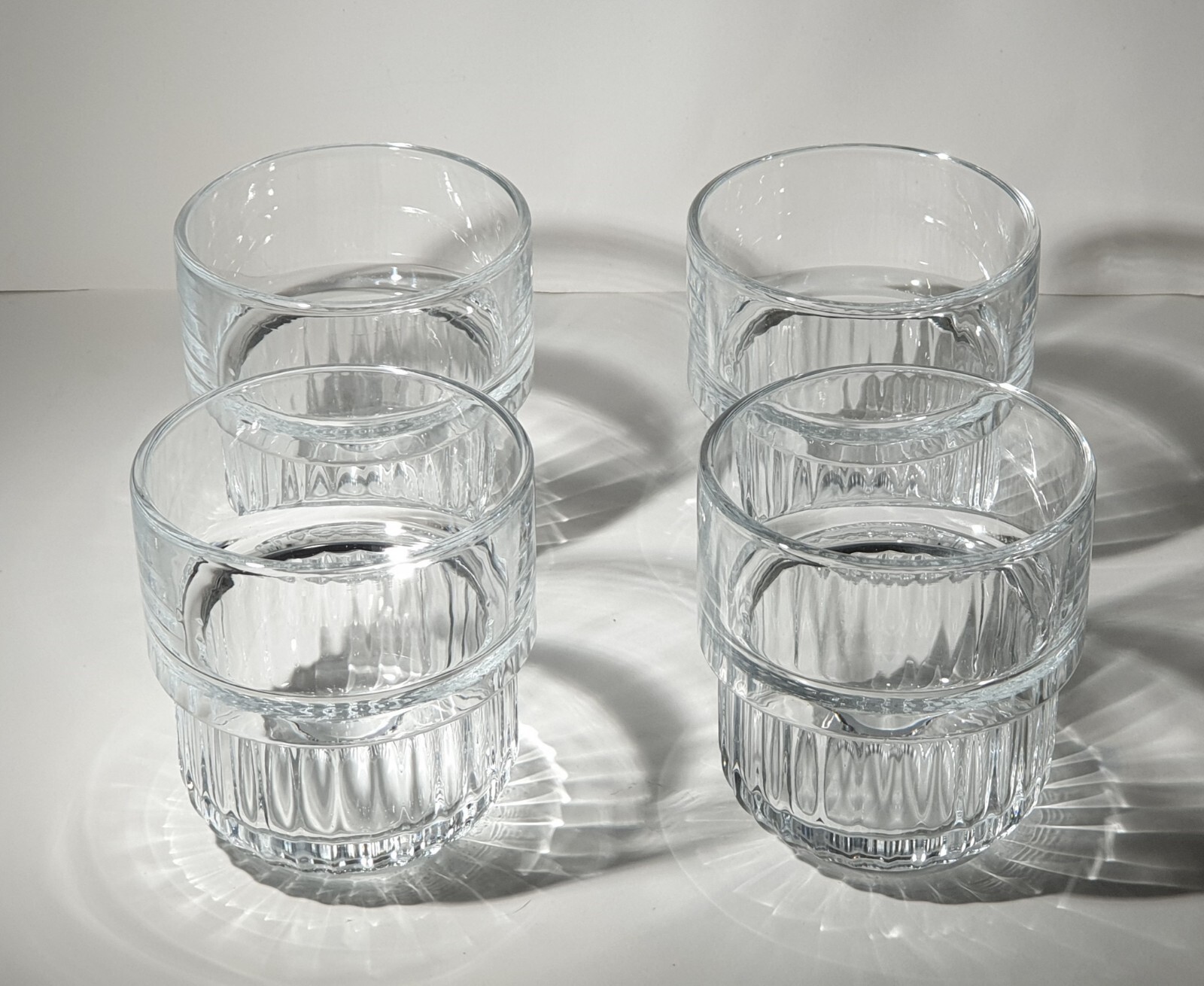 4x Water, Multipurpose Glasses. Toughened & Stackable. Pretty Unique ...