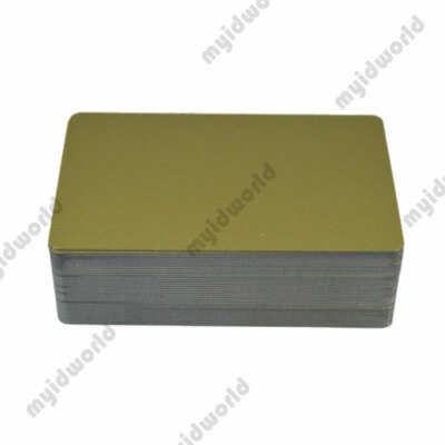 500 Gold PVC Cards, CR80.30 Mil, High Quality Credit Card Size - Seal ...