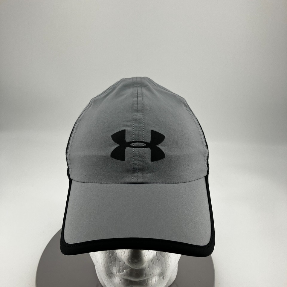Under Armour Hat Strapback Cap Adjustable Gray Running Jogging Athletic ...
