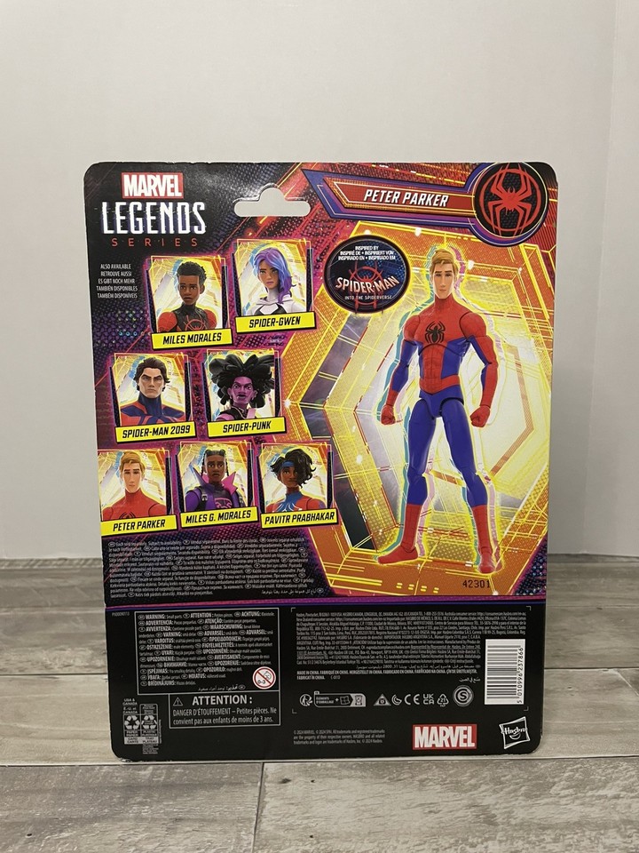 Marvel Legends Peter Parker Spider-Man Across the Spider-Verse 6 ...