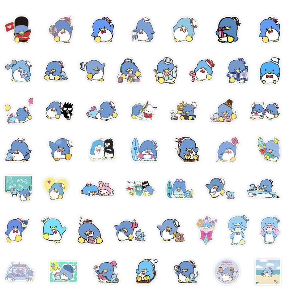 Sanrio Tuxedo Sam Stickers Decals 50 Pcs, Die Cut - US SELLER Vinyl ...