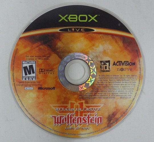 Lot of 4 Original Microsoft Xbox Disc Only Video Games! Wolfenstein ...