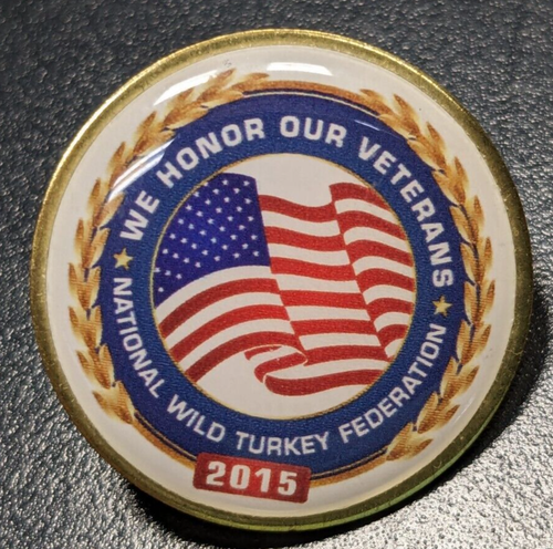 National Wild Turkey Federation NWTF We Honor Our Veterans - Lapel Pin ...