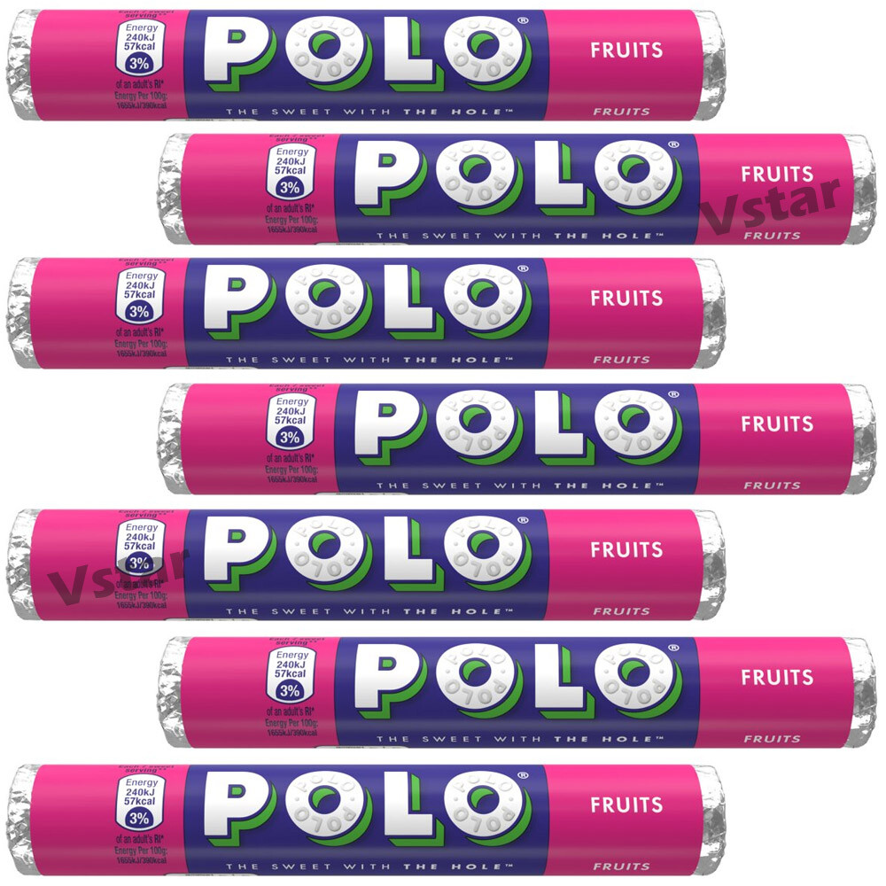 Polo Sugar Free, Original, Spearmint, Fruit & Mixed Flavours Tubes 34g ...