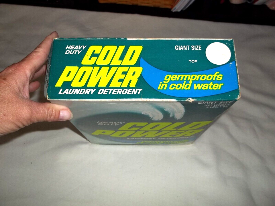 VTG Cold Power Powder Laundry Detergent FULL box new Giant Size 3lbs ...