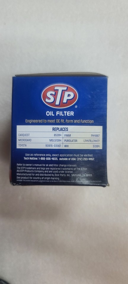 Engine Oil Filter STP S4967, Toyota Replacement Part | eBay