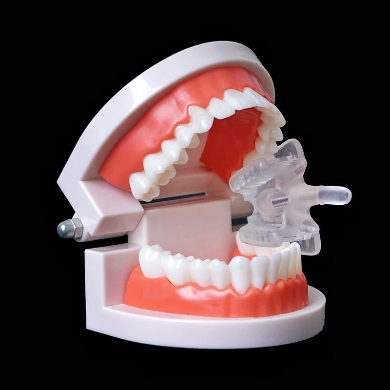 Dental Silicone Bite Block With Saliva Ejector Hole Mouth Opener Cheek ...