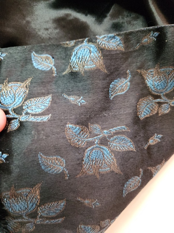 Tony E Stephan Finest Brocades Damascus Syria Black & Blue Scarf wrap ...