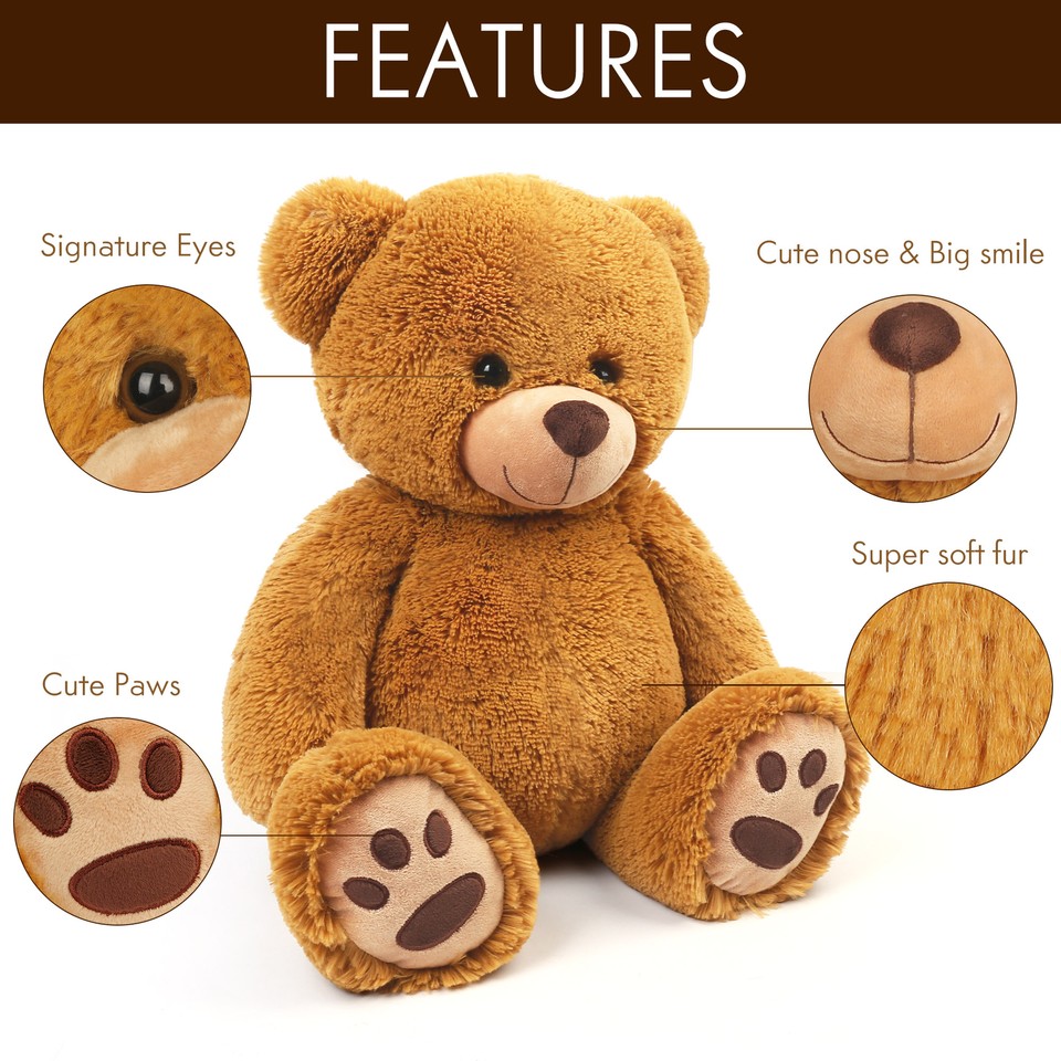 Teddy Bear Stuffed Animal 20 inch Soft Plush Toy Gifts for Kids ...