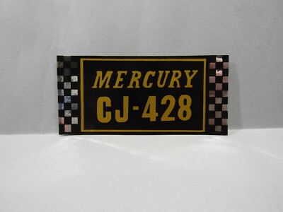 Mercury 428CJ air cleaner decal Cyclone Cougar | eBay