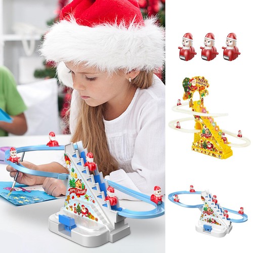 Christmas Santa Climbing Toy Santa Christmas Escalator Batteries ...