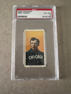 1909-11 T206 Fred Parent PSA 4 Piedmont 150 | eBay