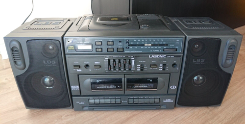 Rare Big Lasonic CDP-999 Boombox Stereo Cassette Recorder Player Radio ...