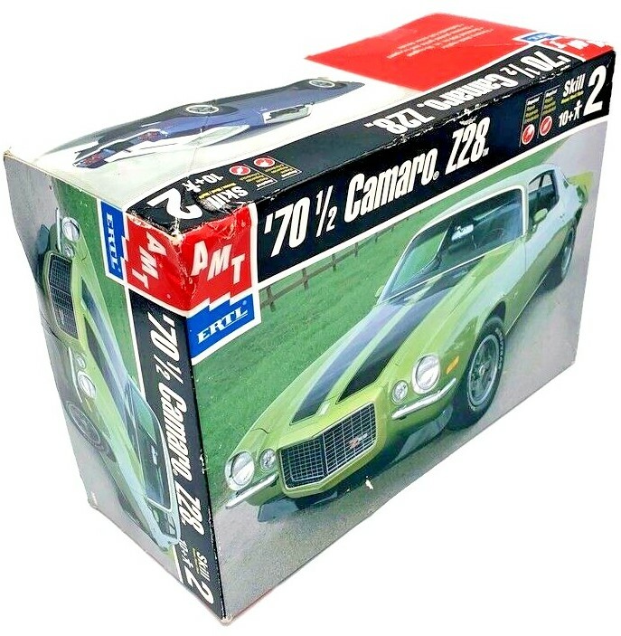 RARE AMT ERTL 70 1/2 Chevrolet Camaro Model Car Kit Z28 + 3 FreePaint ...