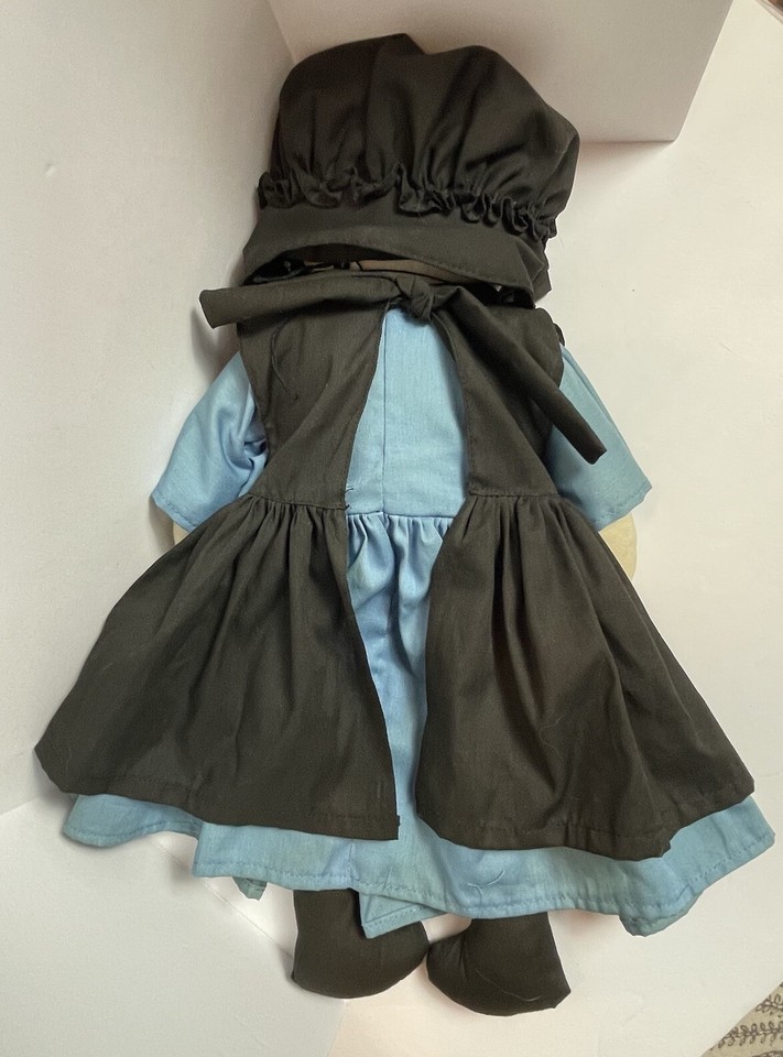 Vintage Amish Handmade Doll Faceless Cloth Girl With Tiny Baby Doll 16 ...