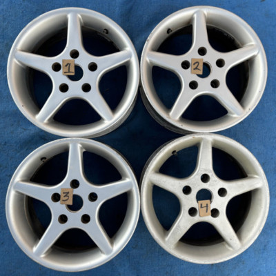 (4) 15" BMW E23 E24 E28 Vintage WHEELS RIMS 533 535 633 635 CSI 5x120 ...
