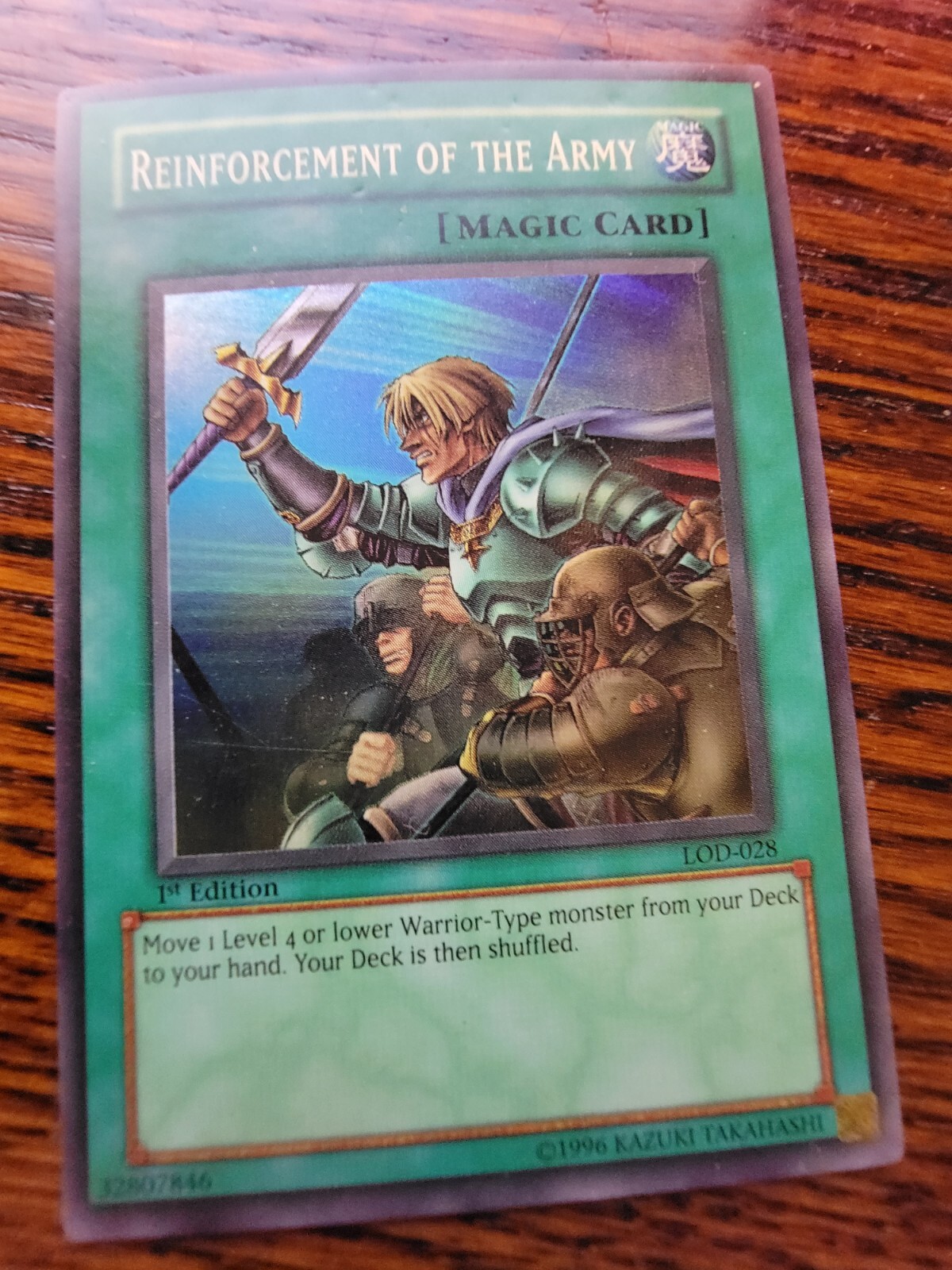 Yu-Gi-Oh! - Reinforcement of the Army - LOD-028 - 1st Ed - Super Rare ...